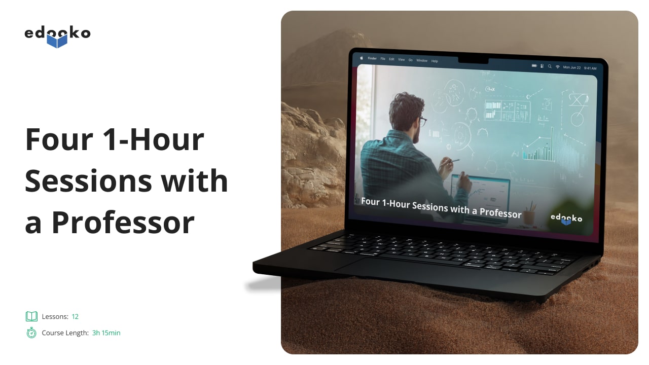 Four 1-Hour Sessions with a Professor | Edooko
